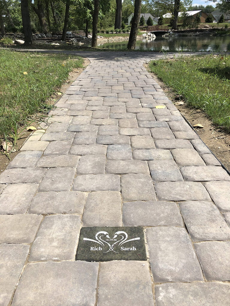 Monogrammed Plates & Pavers - Swan Lake Event Center